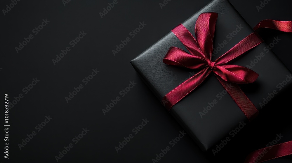 Black present ribbon store