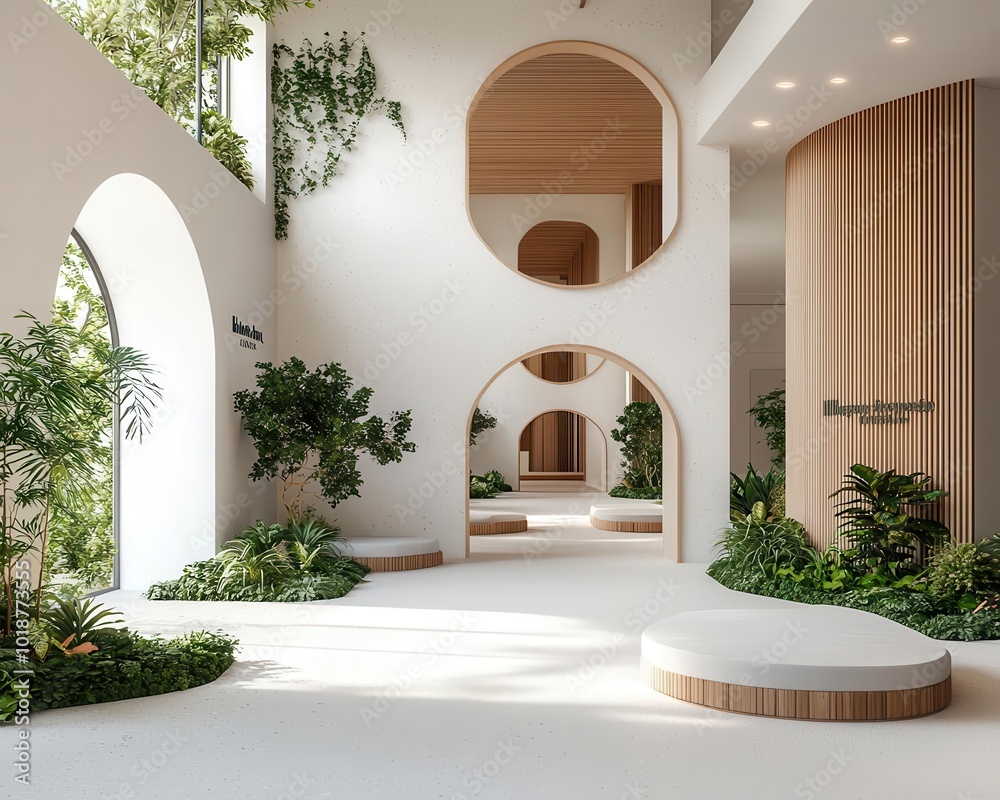Nature-inspired medical facility with organic layouts and healing ...