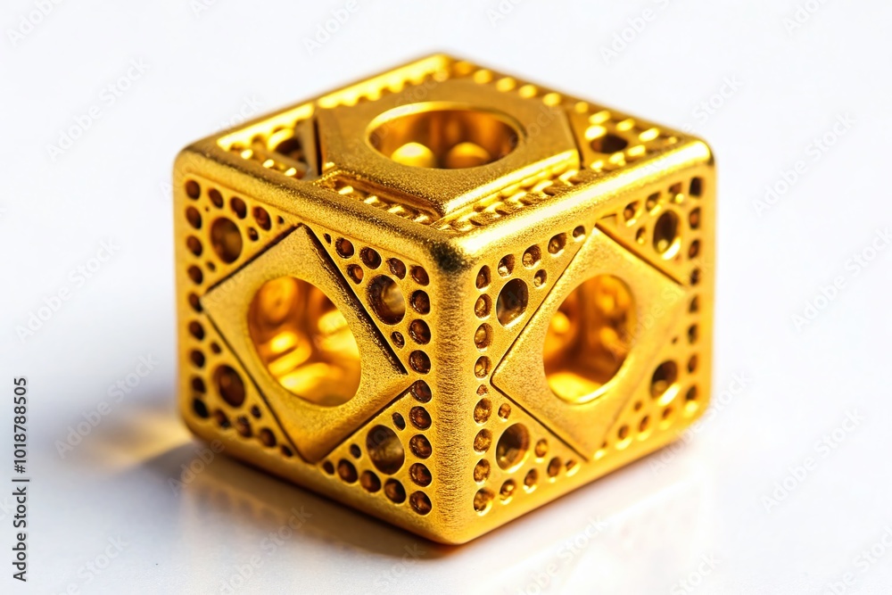 Gold Cube STL File for 3D Printing, Digital Design, and Creative ...