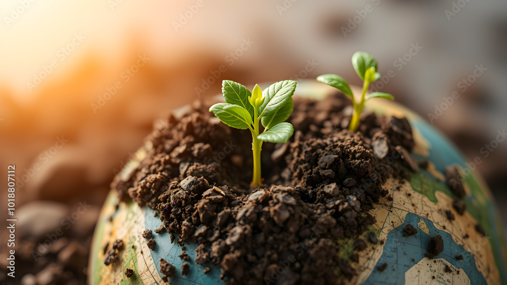 Concept day earth Save the world, save environment. Saving environment ...