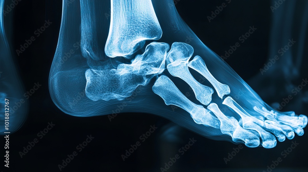X-ray of the hallux metatarsophalangeal joint's MTP1 bone block ...