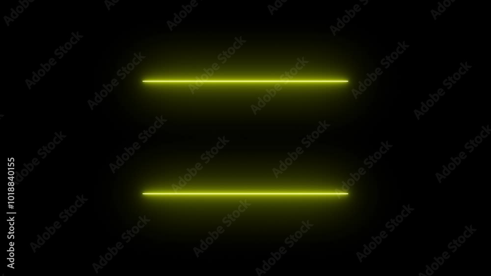 neon LED animation, Transparent Neon Light. neon shape line animation ...
