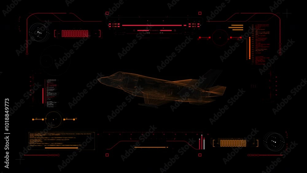 Digital Blueprint Scan of US Army Aircraft f 35 Lightning II. All ...