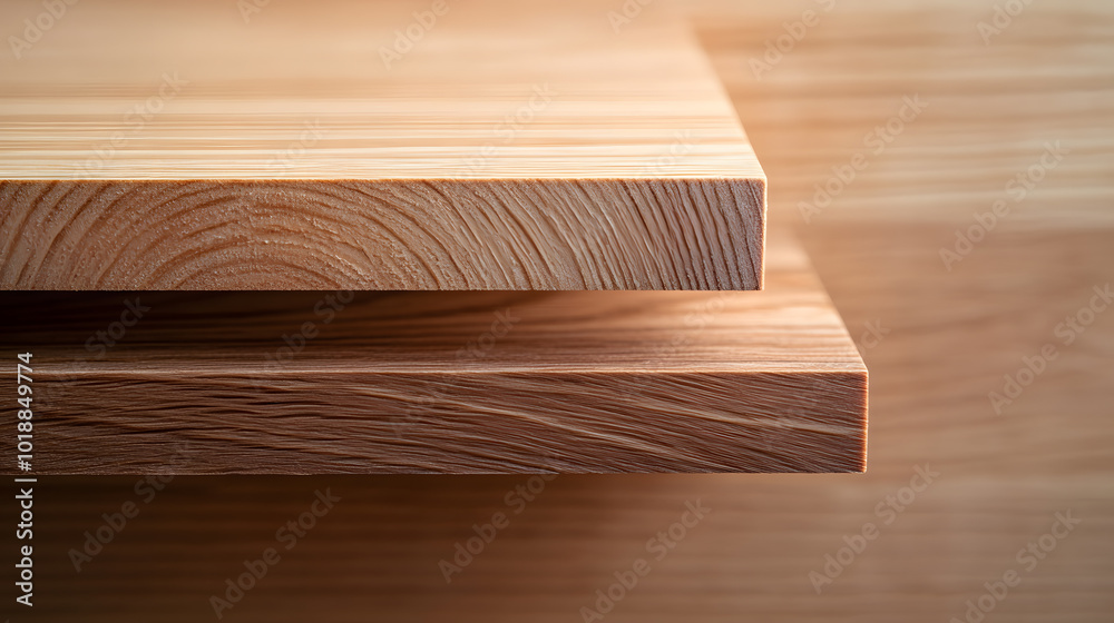 Piles of wooden boards in the sawmill, planking. Warehouse for sawing ...