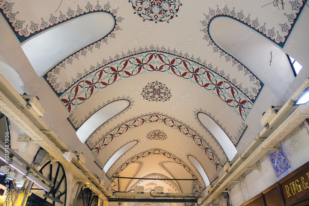 Grand Bazaar in Istanbul is one of the largest and oldest covered ...