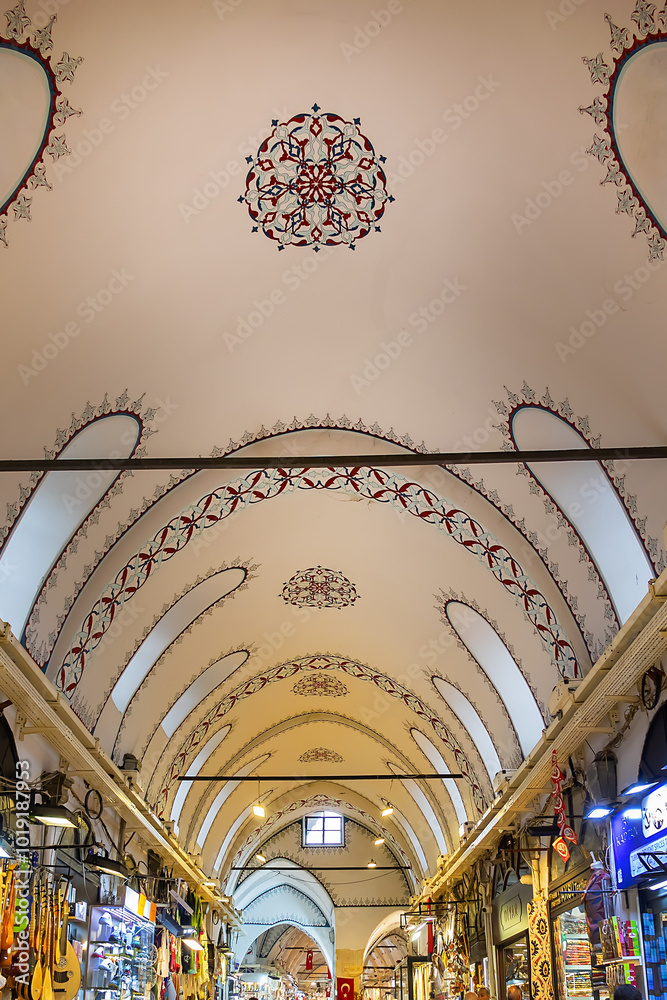 Grand Bazaar in Istanbul is one of the largest and oldest covered ...
