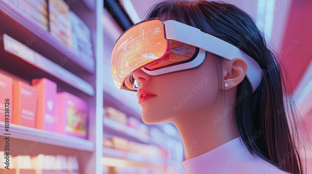 Futuristic Virtual Reality Shopping Experience with AR Smart Glasses ...