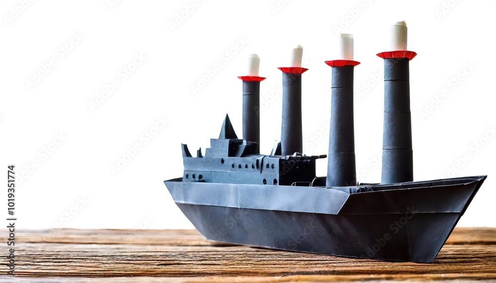 Foto de paper origami concept of the RMS Titanic, a British ocean ...
