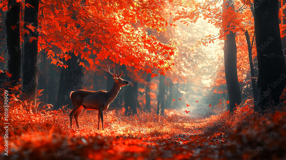 Japan, maple, autumn leaves, red, red leaf, red leaves, four seasons ...