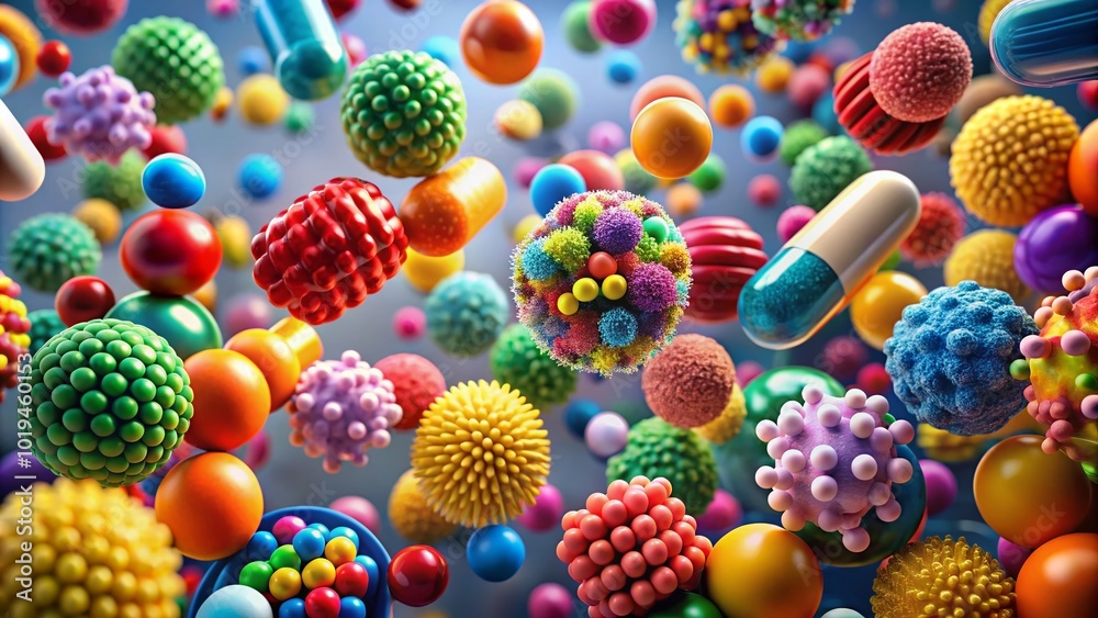 Various Types Of Cephalosporin Antibiotics Displayed On A Neutral Background For Educational Use