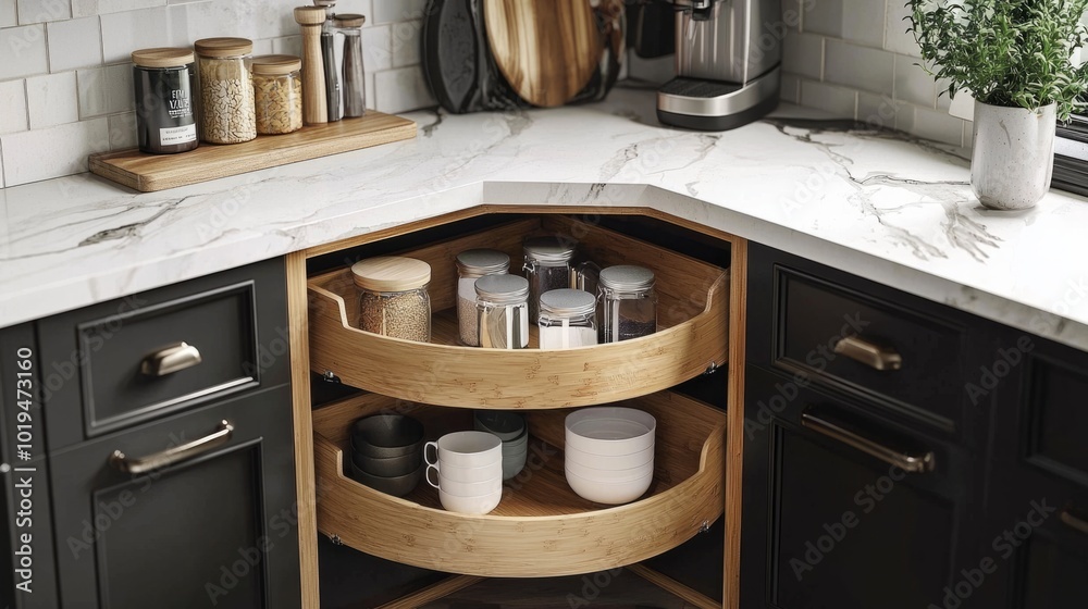 Kitchen access mechanism Magic corner for Blind Corner Cabinets ...