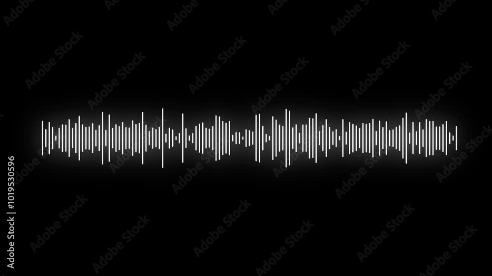 Seamless Audio Spectrum Animation with Alpha Channel Transparent ...