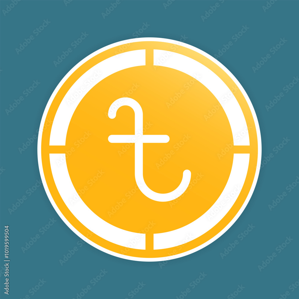 Taka coins icons. Bangladeshi money symbol, currency logo in gradient ...