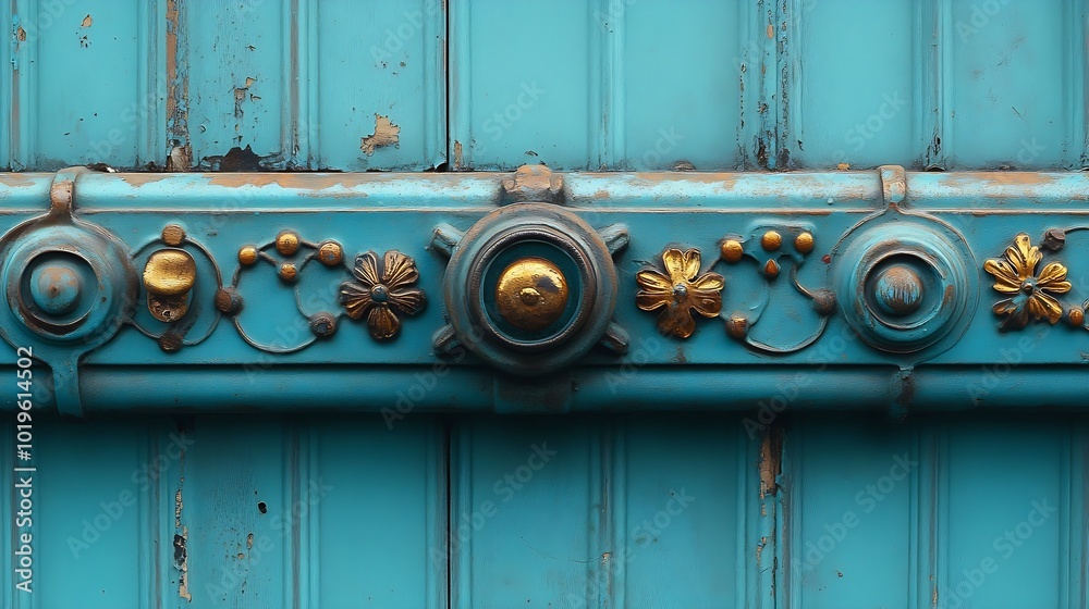 Vintage Radiator and Details Blue Background Photo Uskudar Istanbul ...