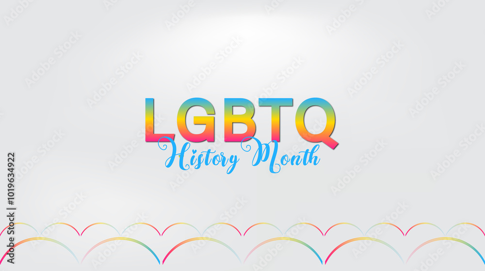Visual representation of LGBTQ History Month, highlighting vibrant ...