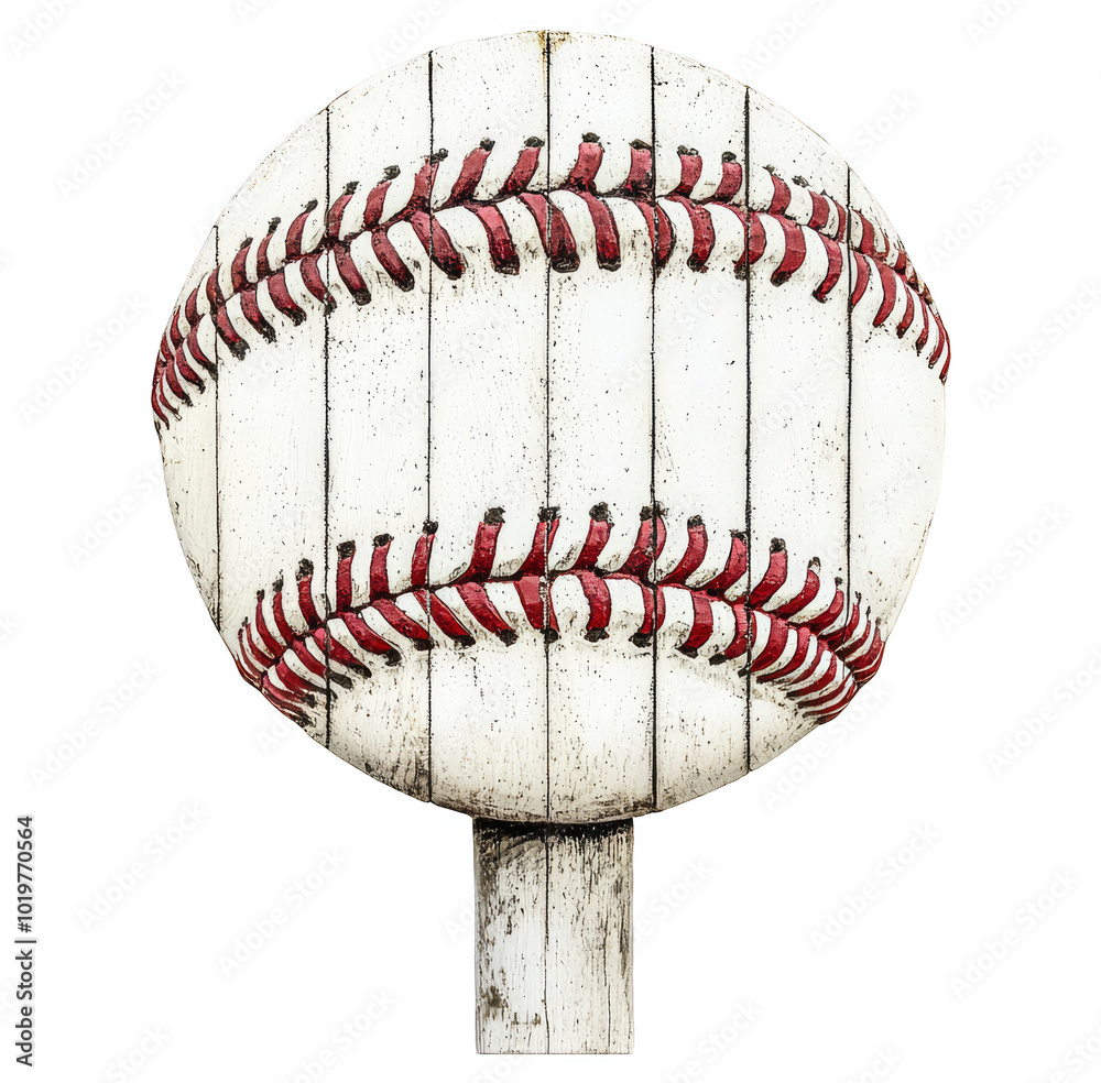 Rustic Baseball Illustration on Transparent Background - Perfect for ...
