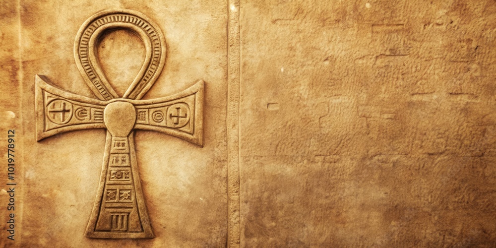Ancient Egyptian symbol of the Ankh, representing life, eternity, and ...