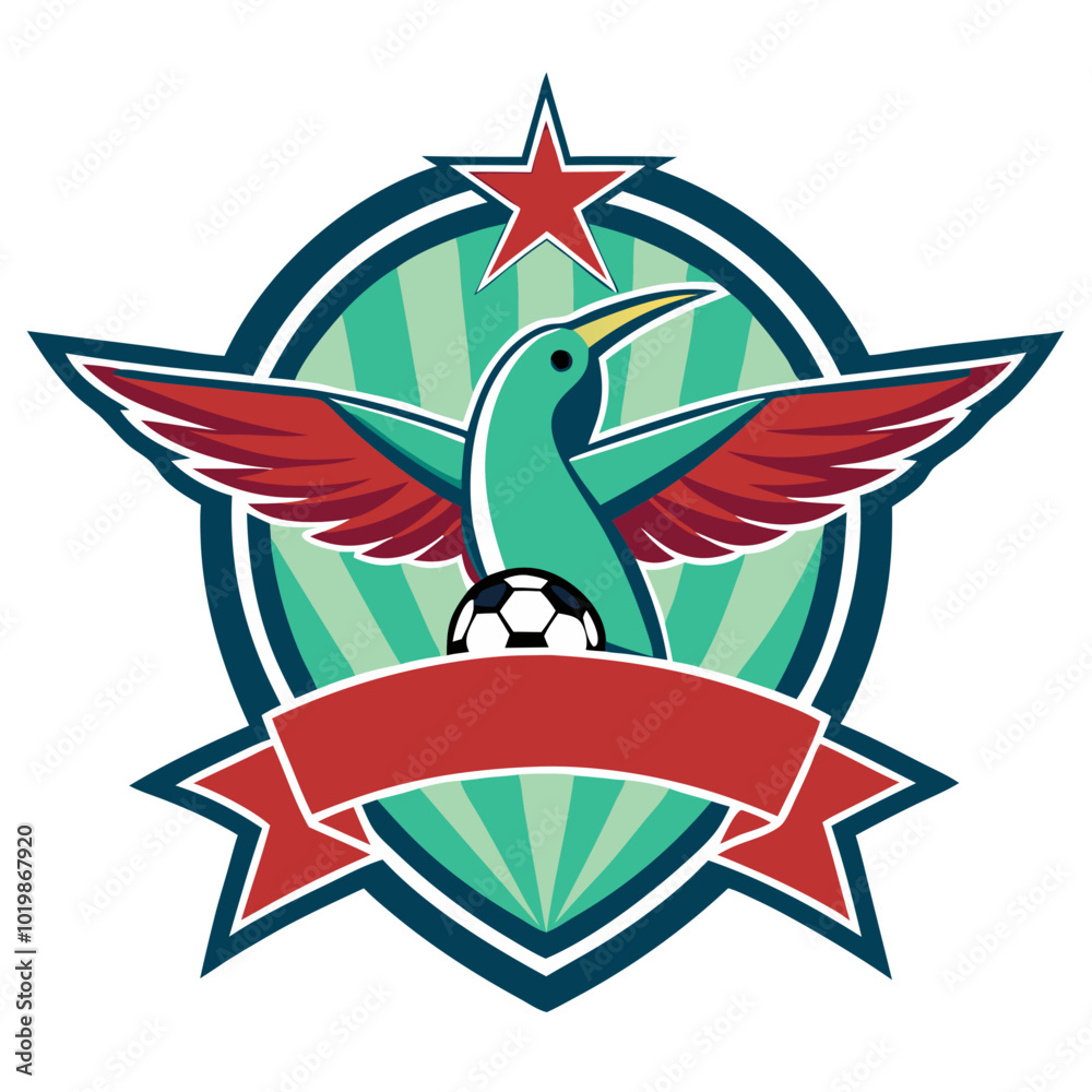 Hummingbird Soccer Team Logo: A vibrant and dynamic logo featuring a ...
