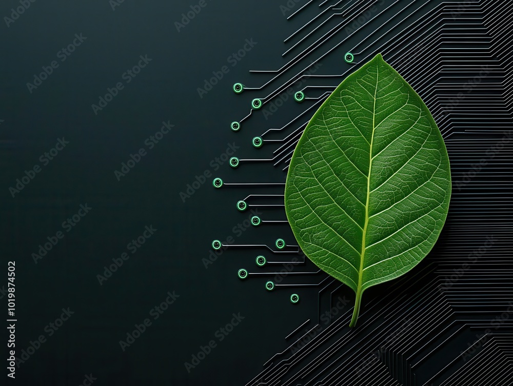 Nature-powered tech system with biomimicry circuits modeled after plant ...