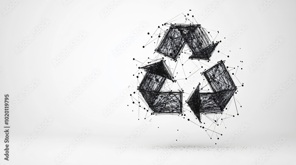 2D Vector Model of Trash Sign Symbol Stock Illustration | Adobe Stock