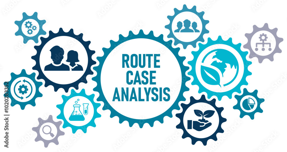 Route cause analysis concept banner web website icons vector ...