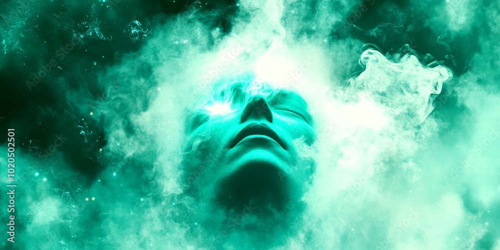 Dissolution of the Soul - A spectral being disintegrates into ethereal ...