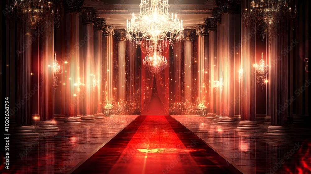 Modern Stage Luxury Award Background. Royal elegant ancient palace ...