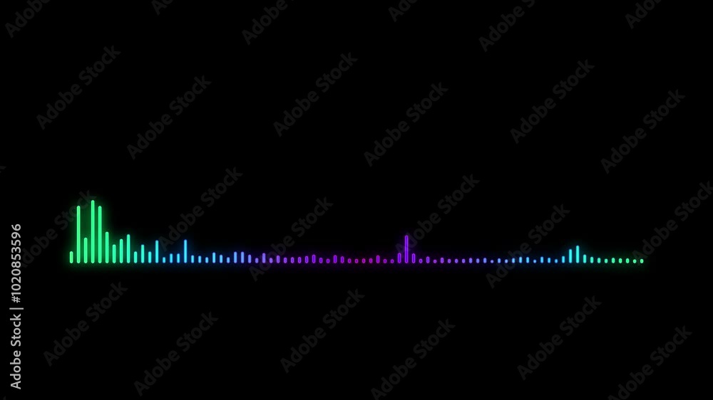 Audio Spectrum. Audio Visualizer. Soundwave effect. music visualizer ...