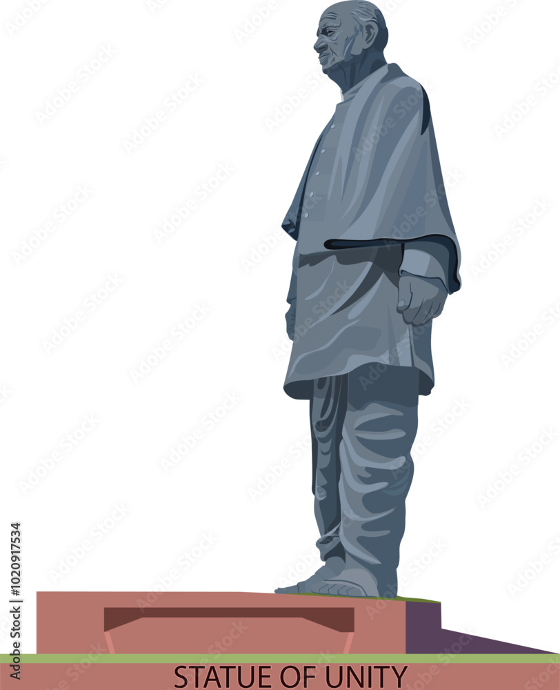 Statue Of Unity, National Unity Day. The Iron man of India Statue ...