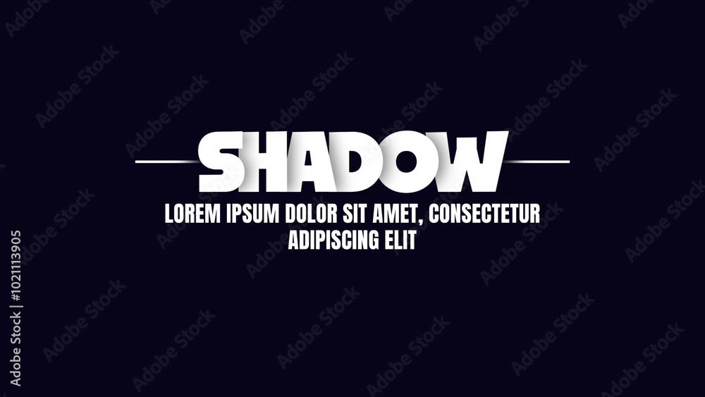 Shadow Animated Typography | Bold and Impactful Title Animation for ...