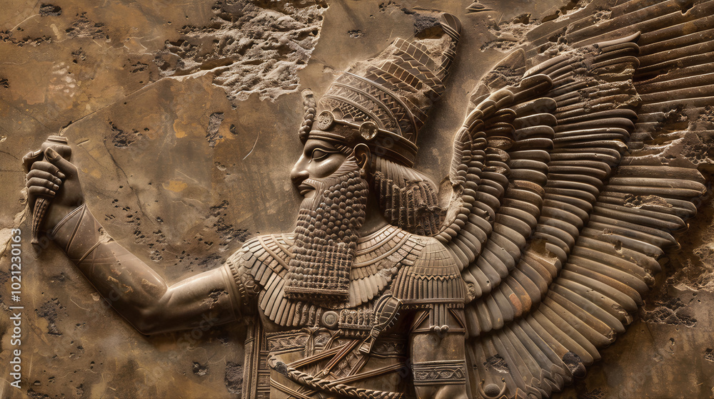 King Nebuchadnezzar of the ancient Babylon empire reigned between 605 to 562 B.C. Chaldean king ...