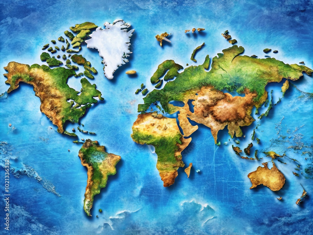 Detailed Longevity Blue Zones Map Highlighting Regions of Extended Life ...