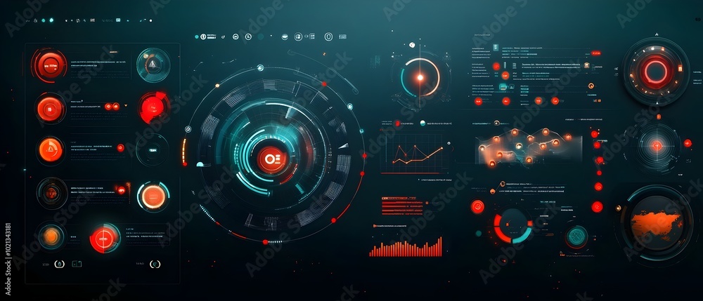 Futuristic and cutting edge digital user interface design with advanced ...