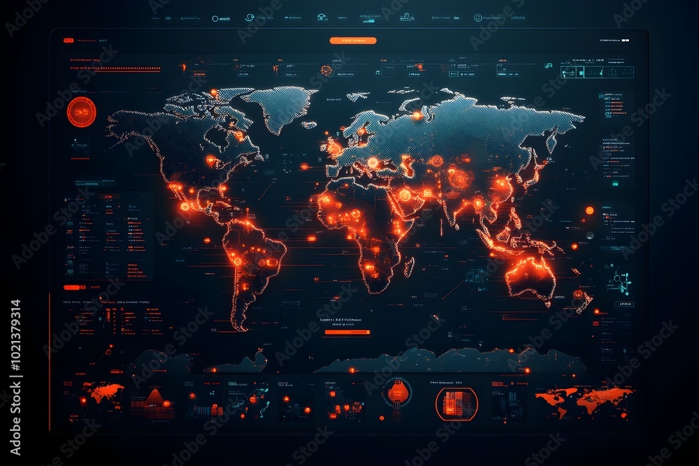 Innovative AI powered global logistics dashboard with an interactive ...