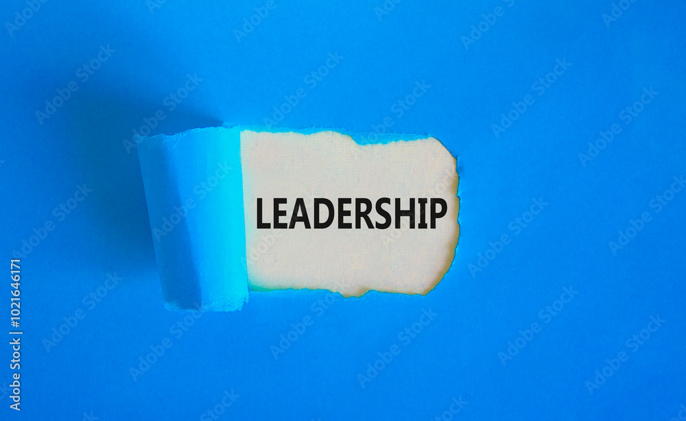 Leadership symbol. Concept word Leadership on beautiful white paper ...