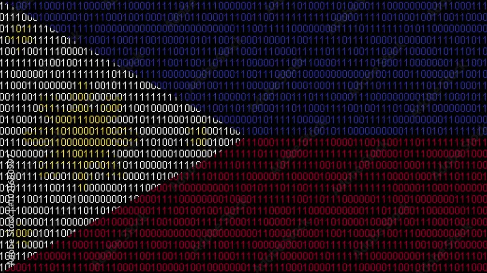 Binary code on flag of Philippines. Program source code or Hacker concept on Philippine flag ...