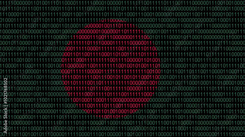 Binary code on flag of Bangladesh. Program source code or Hacker concept on Bangladeshi flag ...