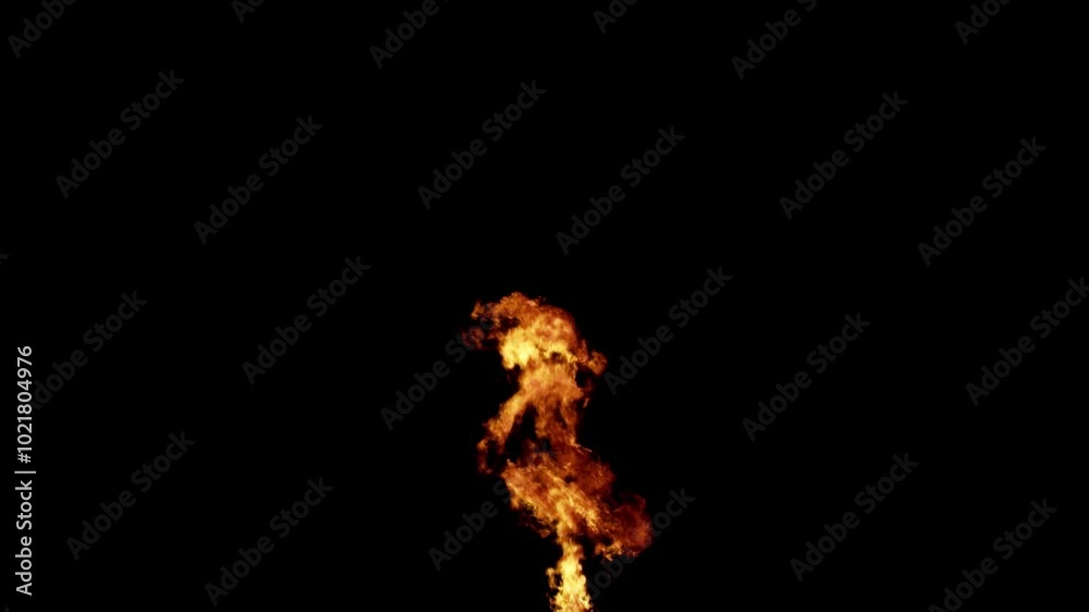 Bomb Explosion. Fire and Smoke Blast. Realistic 3D animation effect ...