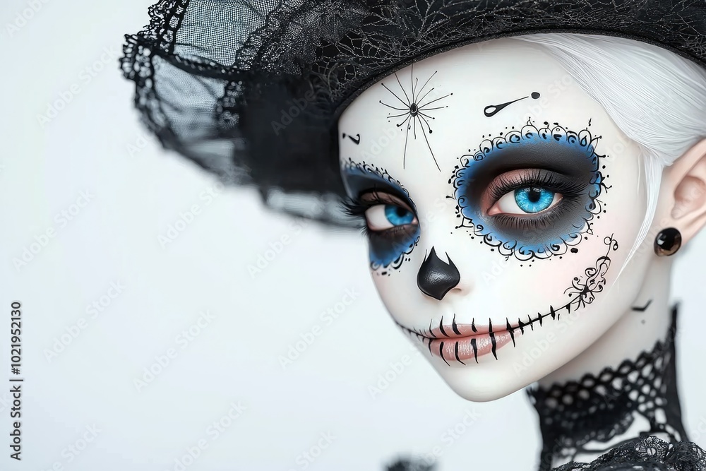 Modern homage: El Día de Muertos creative postcards presenting ...