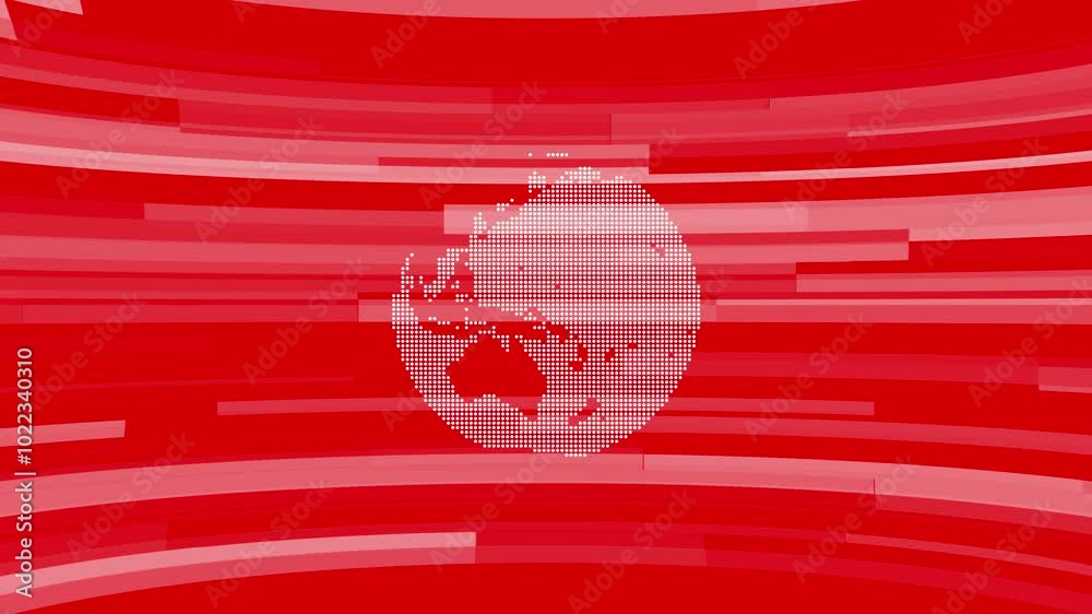 international news background animation. 3d rotated earth technology ...