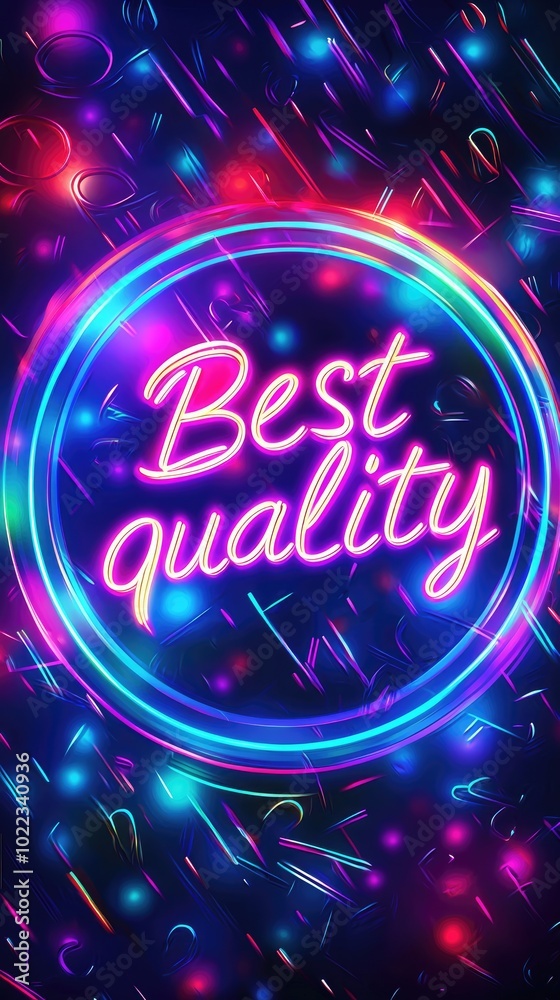 Product highlight: display featuring text best quality as a stamp of ...