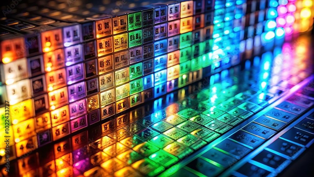 Low Light Photography of Periodic Table Icons for Chemistry Enthusiasts ...