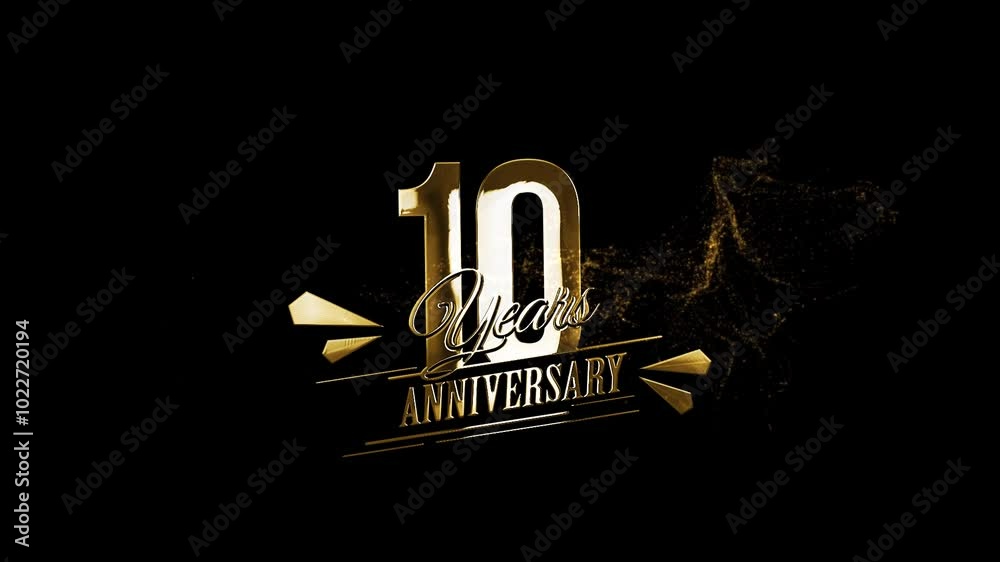 Luxury 10th Anniversary, Celebrate 10 Years Anniversary, 10th Years ...