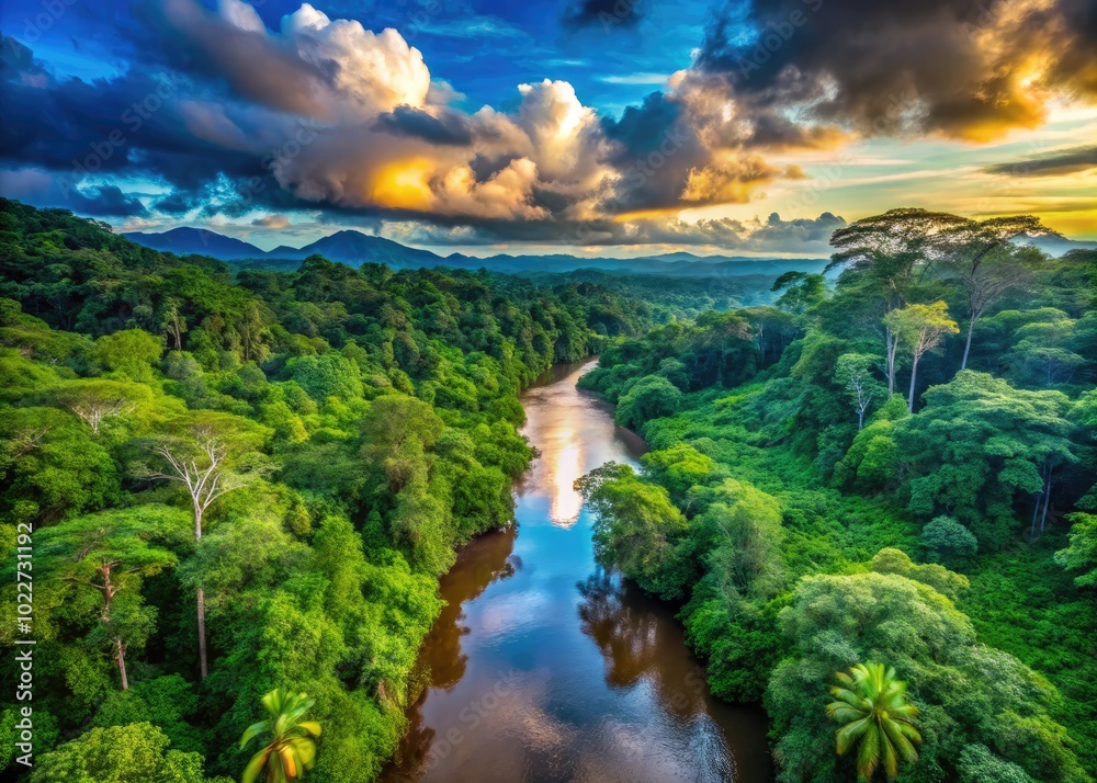 Foto de Scenic Views of Suriname's Lush Rainforests, Vibrant Culture ...