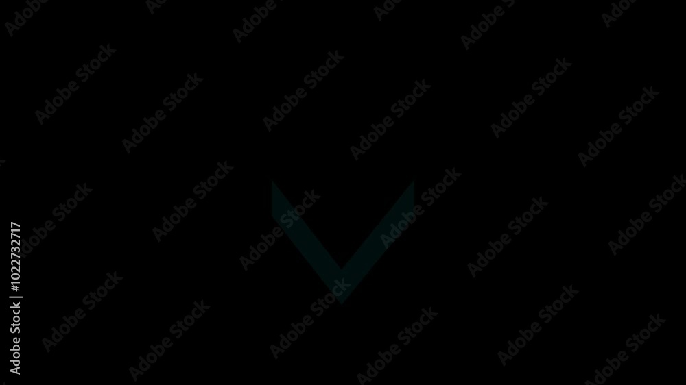 cyan color icon indicate the direction of the overlay video layer ...