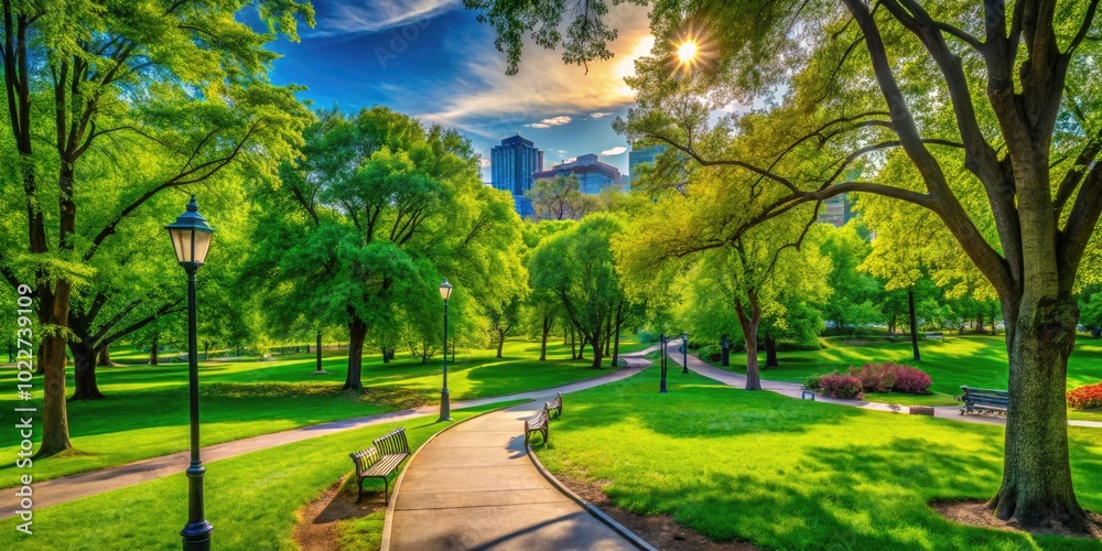 Serene Green Spaces in Philadelphia Parks Featuring Lush Trees and ...