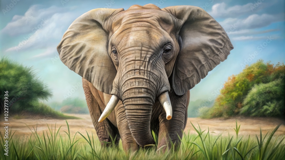 Step-by-step guide to drawing a realistic elephant with detailed ...