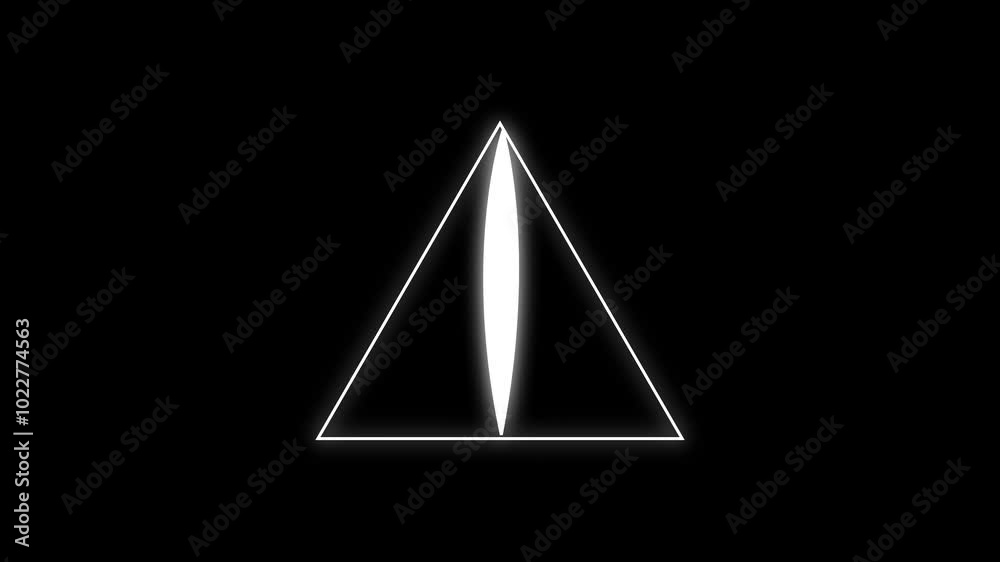 Video animation crystal prism and refraction light effect rainbow ...