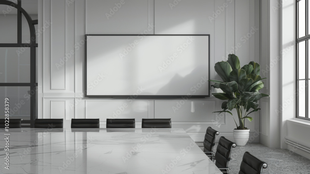 Office meeting room presentation style Modern sized Small Room screen ...
