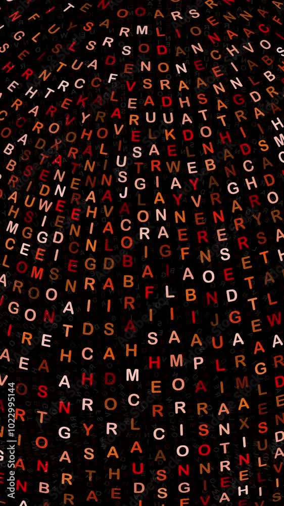 Dynamic and Engaging Typography Artwork Featuring Dark and Rich Colors ...